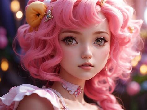 Premium Photo Pretty In Pink Girl