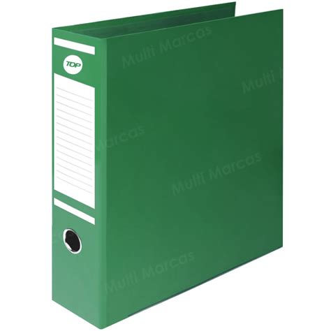 Archivador de Palanca Lomo Ancho Tamaño Oficio TOP Verde