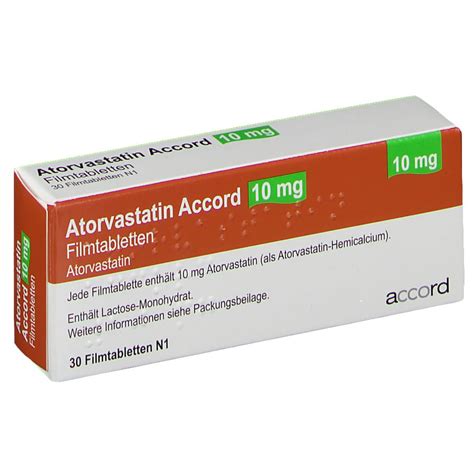 Atorvastatin Accord 10 Mg 30 St Mit Dem E Rezept Kaufen Shop Apotheke