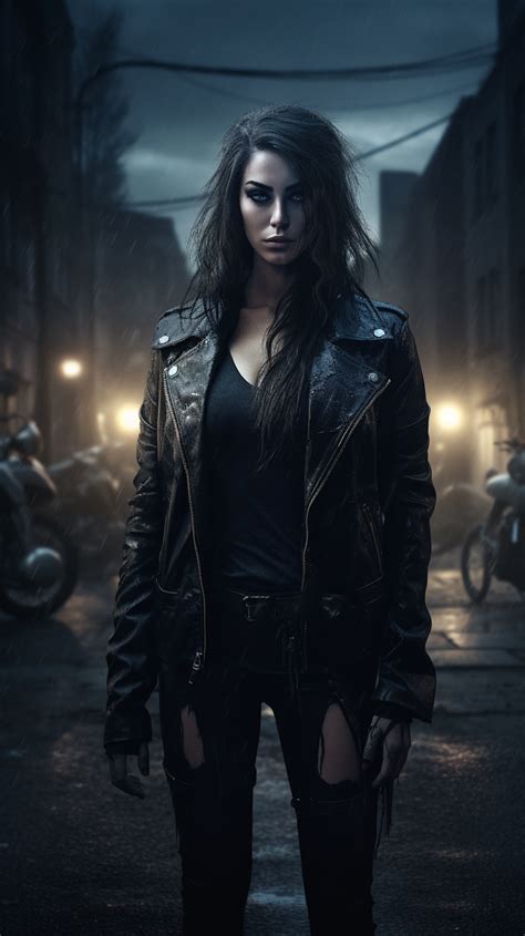Female Vamp Created With AI By Amanda Church Urban Fantasy Art Modern