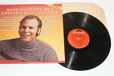 Hank Williams Jr Greatest Hits Vol 2 LP 1972 MGM Records SE 4822