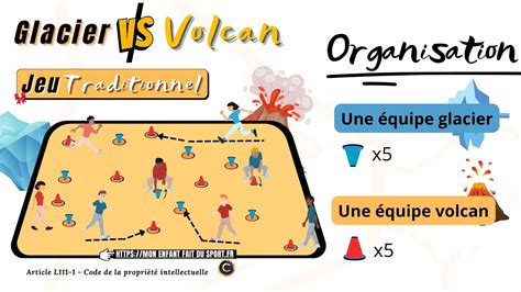 Règle du jeu du VOLCAN et GLACIER jeux sportifs pour enfants YouTube