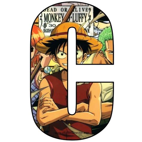 One Piece Alphabet Creo Letra One Piece Piece