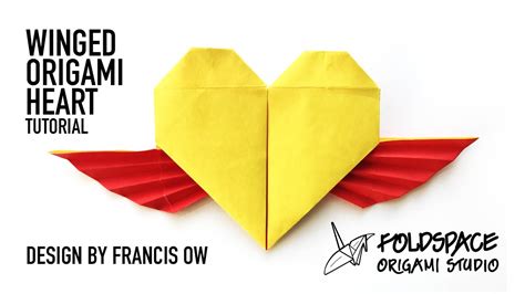 Winged Origami Heart Tutorial Designed By Francis Ow YouTube