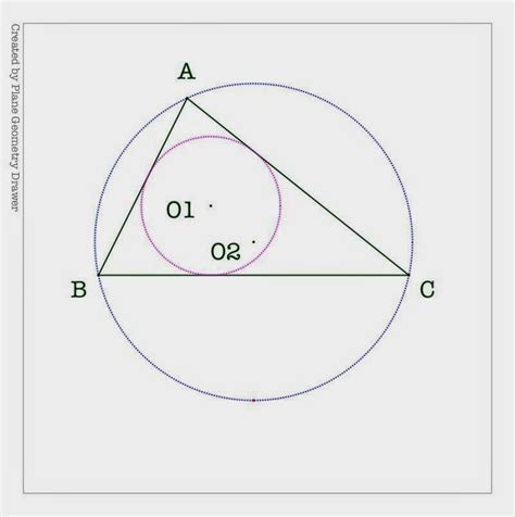 Maths Geometry Functions And Graphs How To Draw An Inscribed And A