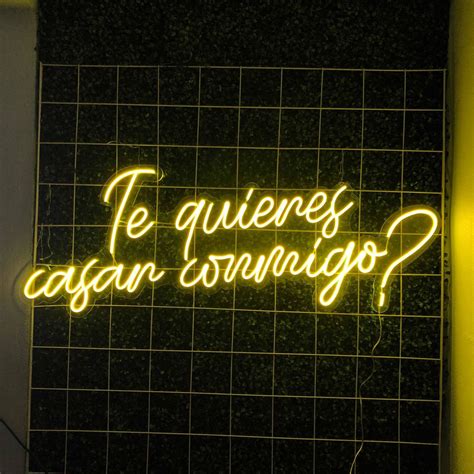 Letrero Led Neón Te Quieres Casar Conmigo Meses sin intereses