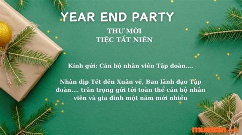 Mẫu thư lời mời tất niên cuối năm 2024 hay và ý nghĩa nhất