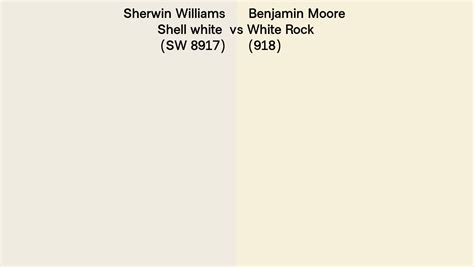 Sherwin Williams Shell White SW 8917 Vs Benjamin Moore White Rock