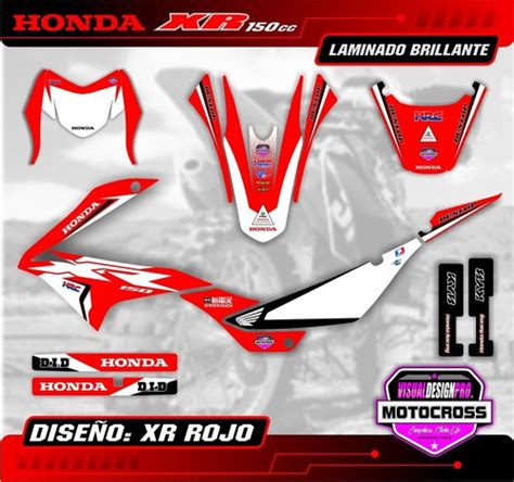 Kit Calcos Grafica Honda Xr L Moto Blanca Ba Mebuscar Argentina