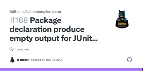 Package Declaration Produce Empty Output For JUnit Target Issue 168