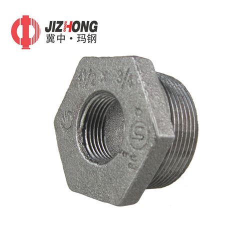 Hot Dipped Gi Malleable Iron Pipe Fittings Galvanized Black Bushing 241