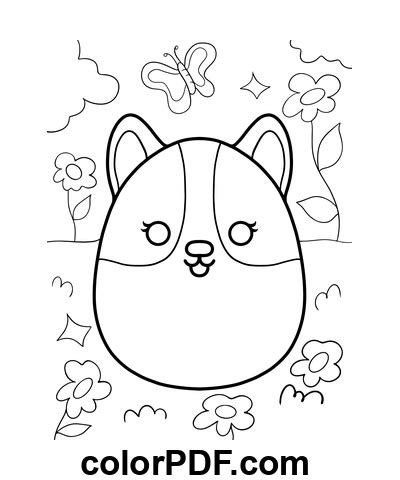Regina Le Corgi Squishmallow Coloriages Et Livres En PDF