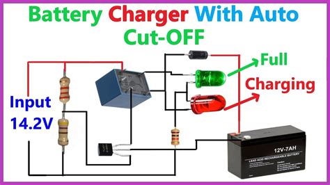 How To Make 12 Volt Auto Cut Off Battery Charger Circuit Artofit