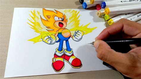 Como DESENHAR O SUPER SONIC SONIC How To DRAW SUPER SONIC SONIC YouTube