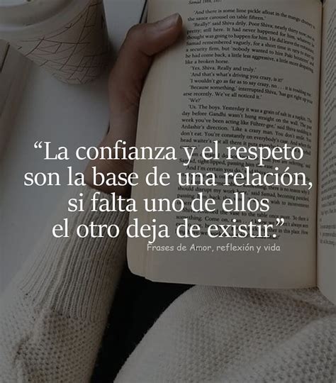 La confianza y el respeto son la base de una relación si falta uno de