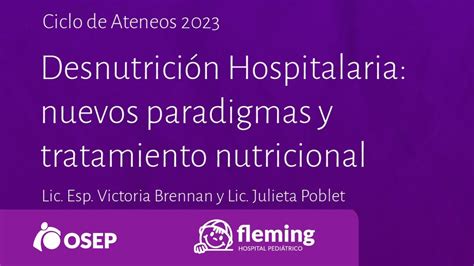 Desnutrición Hospitalaria YouTube