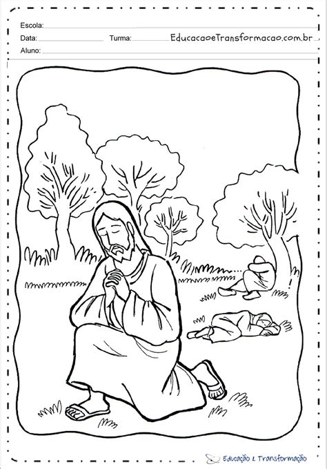 Desenhos Bíblicos para colorir e imprimir Educação e Transformação