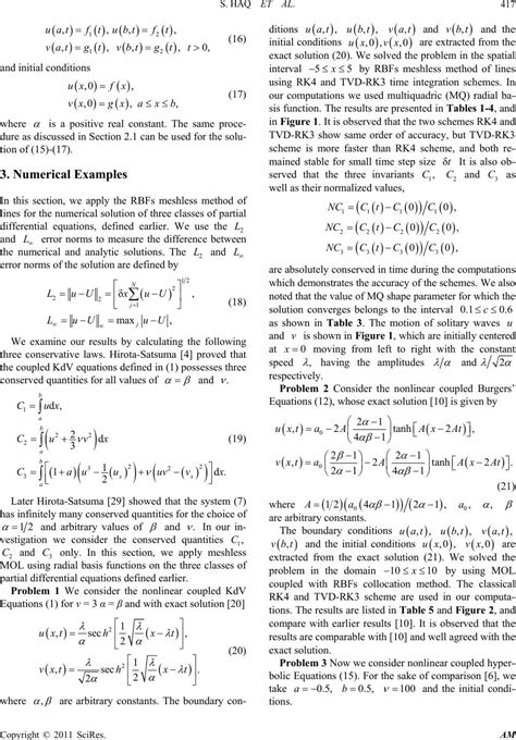 rbfs meshless method of lines for the numerical solution of time dependent nonlinear coupled