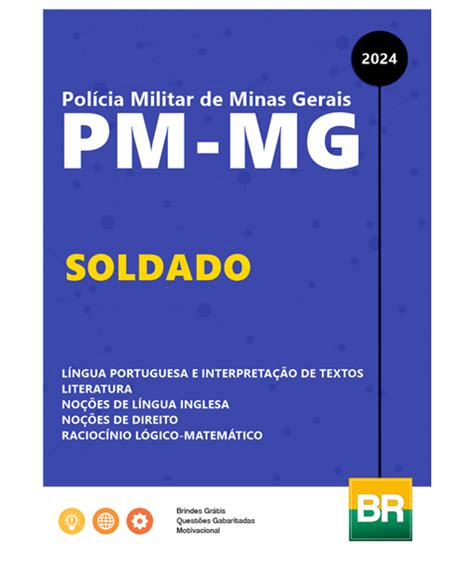Apostila PM MG 2024 Soldado Balcão de Concursos