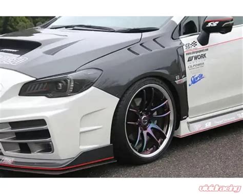 Chargespeed Carbon Fiber Vented Front Fenders Subaru WRX 2015 2020