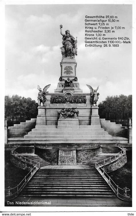 Ruedesheim A Rh RUDESHEIM Am Rhein Niederwalddenkmal