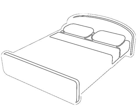 Dibujo De Cama Para Colorear Y Pintar 31015
