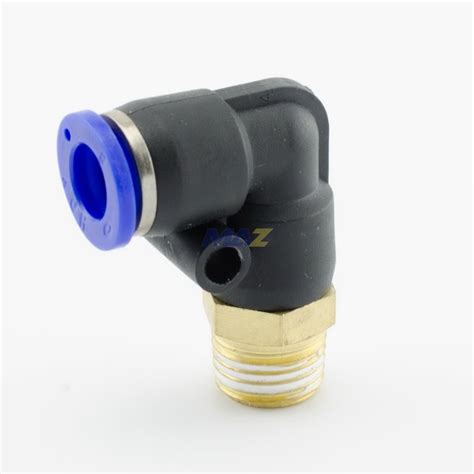 Codo Pl Stico Para Manguera Pulg Con Acople R Pido Macho Roscado