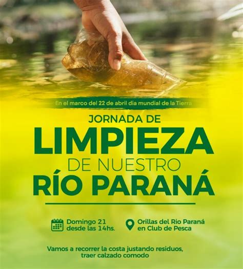 Montecarlo organiza una jornada de limpieza en el río Paraná para