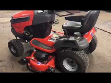 How To Remove Mower Deck On A Husqvarna Tractor Youtube