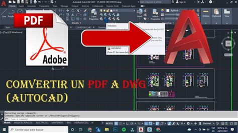 PDF A AUTOCAD COMO CONVERTIR UN PDF A DWG AUTOCAD YouTube