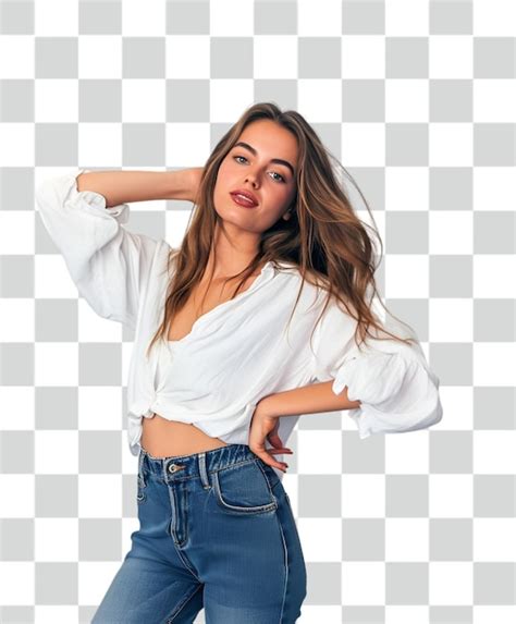 Premium PSD Beautiful Woman Model Transparent Background