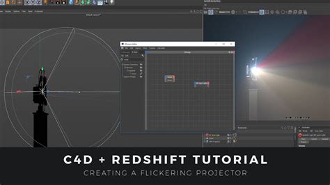 Cinema 4D Redshift Tutorial Make A Flickering Projector Spotlight