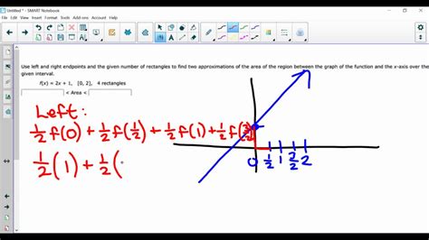 solved use left and right endpoints and the given number of rectangles t0 find two