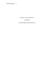 J Haight ACT580 Module 2 Portfolio Milestone Docx Portfolio Milestone