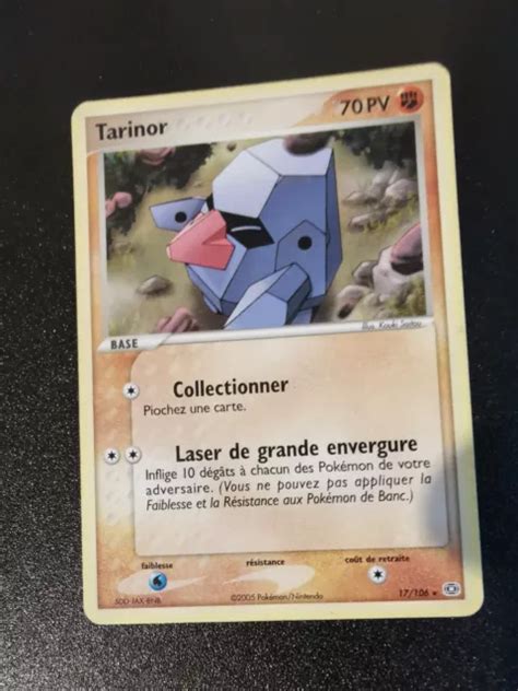 CARTE POKÉMON TARINOR 17 106 Rare EX Emeraude FR EUR 1 00 PicClick FR