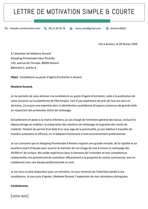 Lettre De Motivation Simple Exemples Et Conseils Pour 2024