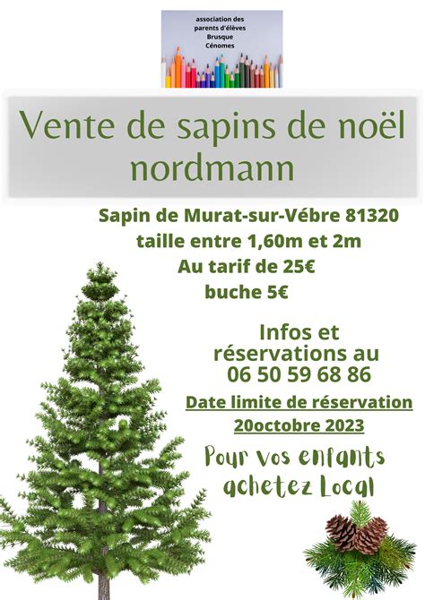 Vente de Sapins de Noël organisée par l APE Commune de Montagnol