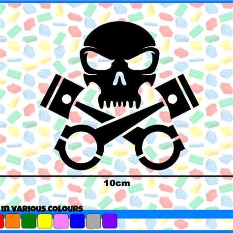Skull Piston Etsy Israel