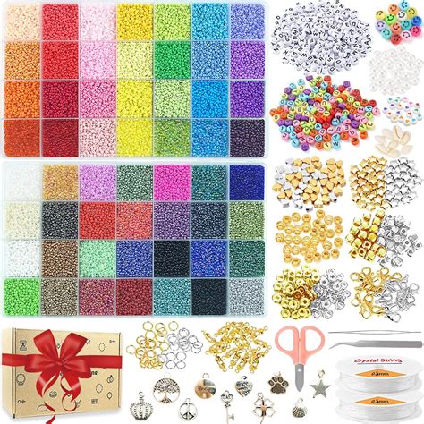 Pcs Couleurs Mm Perles De Rocaille Perles Pour Bracelet Perles