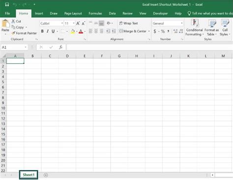 Excel Insert Shortcut Row Column Worksheets Workbook Worksheets