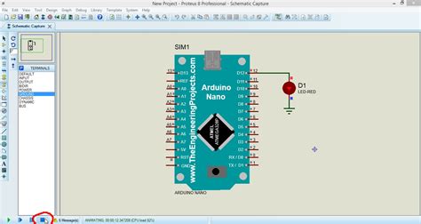 cara memprogram arduino di proteus