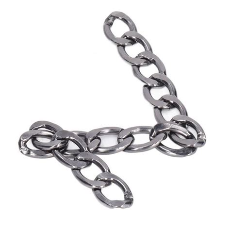 Qiilu Chaîne pour la fabrication de bijoux Chaînes gourmettes en