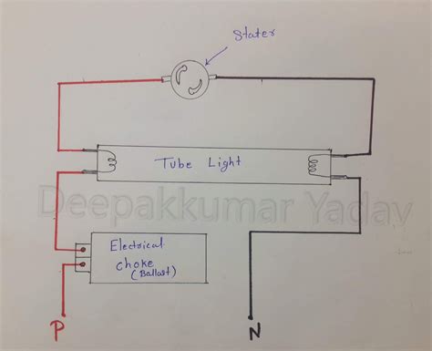 Electronic Tube Light Choke Circuit Diagram