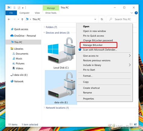 Manage Bitlocker