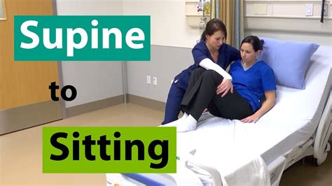 Mip Techniques How To Move A Supine Resident To A Sitting Position