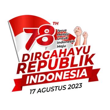 Greeting Card Of Hut Ri Indonesian Independence Day August