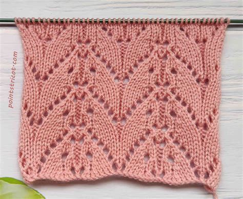 Les points de Tricot Point Ajouré au Tricot