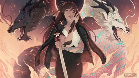 배경 화면 만화 입 미술 흑발 cg artwork 긴 머리 아름다움 가상의 인물 애니메이션 삽화 그림