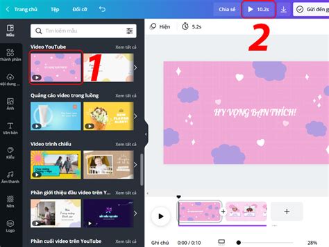 Cách chèn âm thanh vào video trên Canva