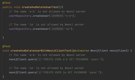 Creating A User In Java With An Invalid Name Returns No Error Issue